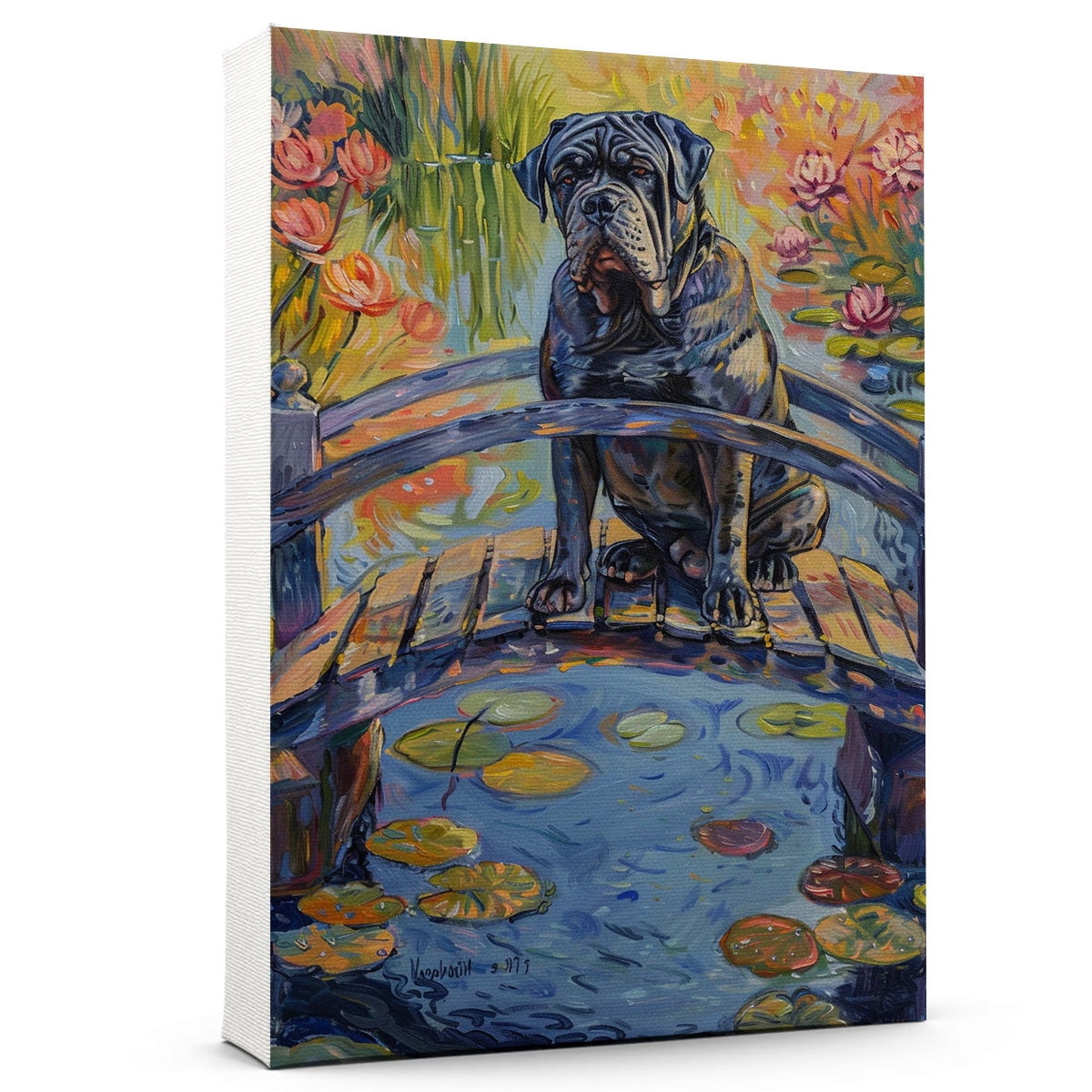 Neapolitan Mastiff Art Print Poster, Dog Canvas, Neapolitan Mastiff ...
