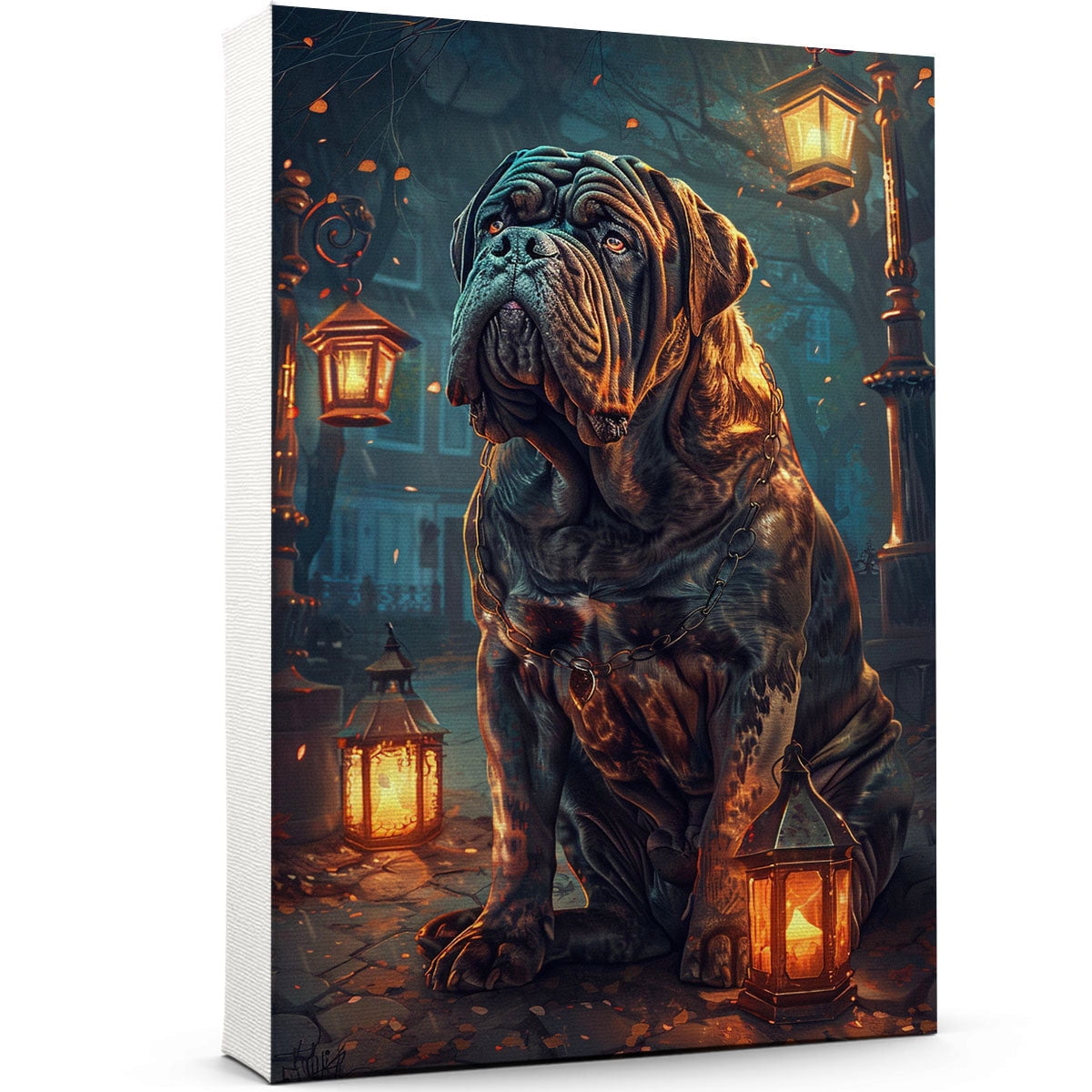 Neapolitan Mastiff Artwork Dog Colorful Poster - Neapolitan Mastiff Dog ...