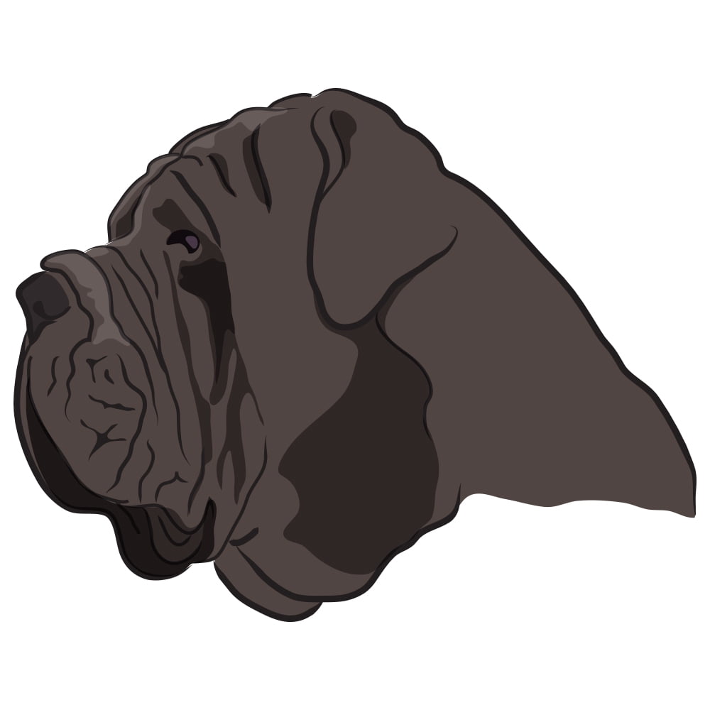 Neapolitan Mastiff Decal | Indoor/Outdoor | Dog Lover Super Cute ...