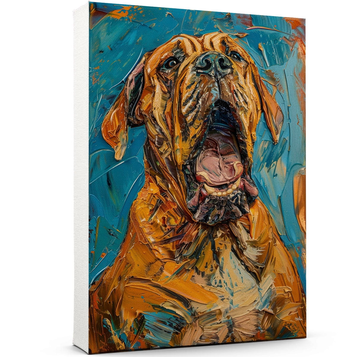 Neapolitan Mastiff Dog Art Print Poster - Neapolitan Mastiff Dog Canvas ...
