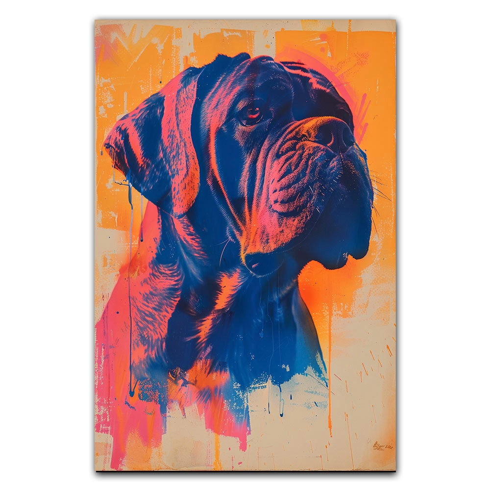 Neapolitan Mastiff Dog Wall Art Neapolitan Mastiff Picture Poster Print ...