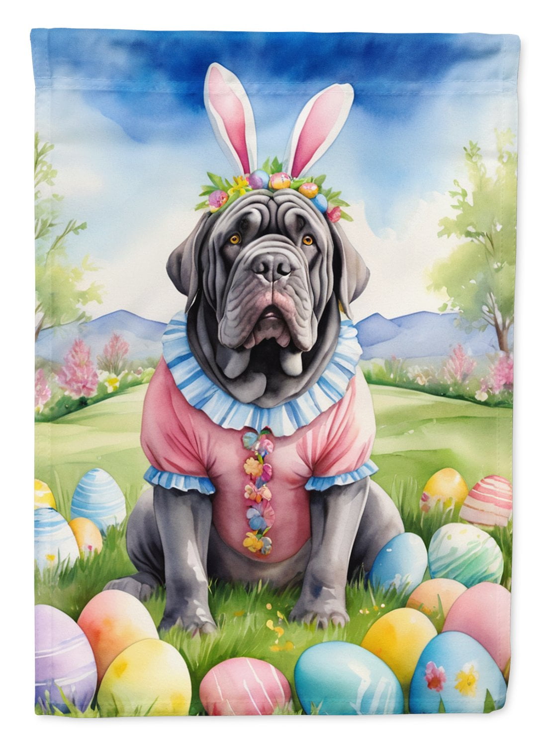 Neapolitan Mastiff Easter Egg Hunt House Flag - Walmart.com