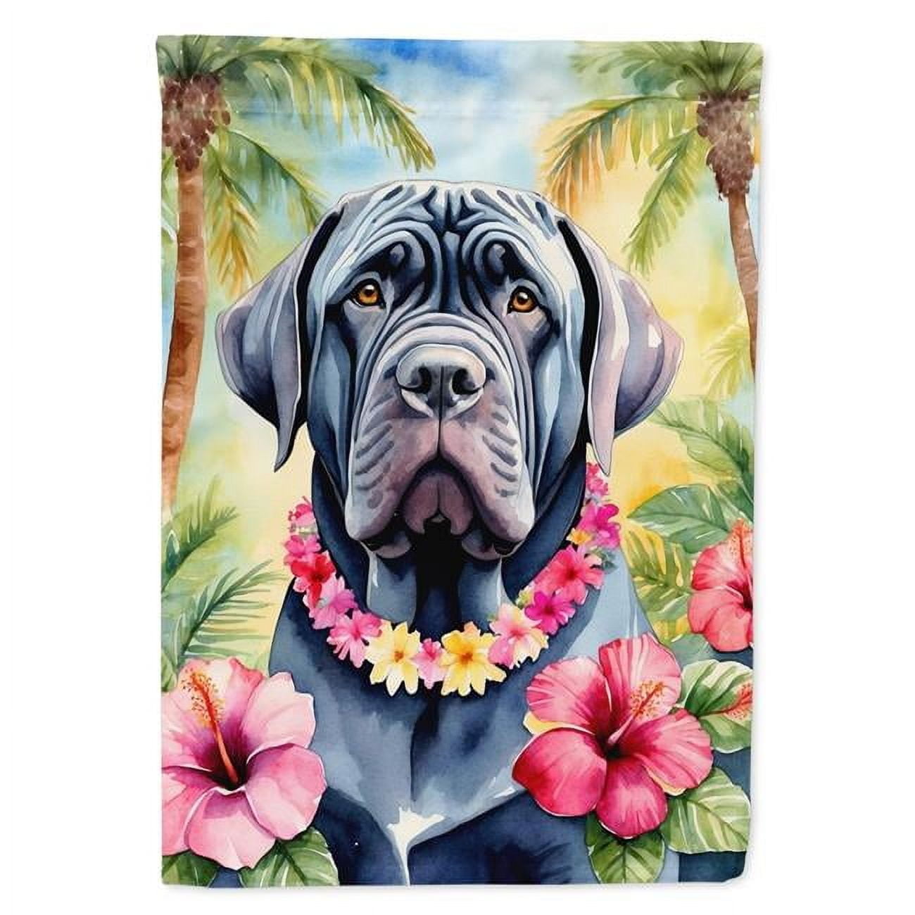 Neapolitan Mastiff Luau Garden Flag 11.25 in x 15.5 in - Walmart ...