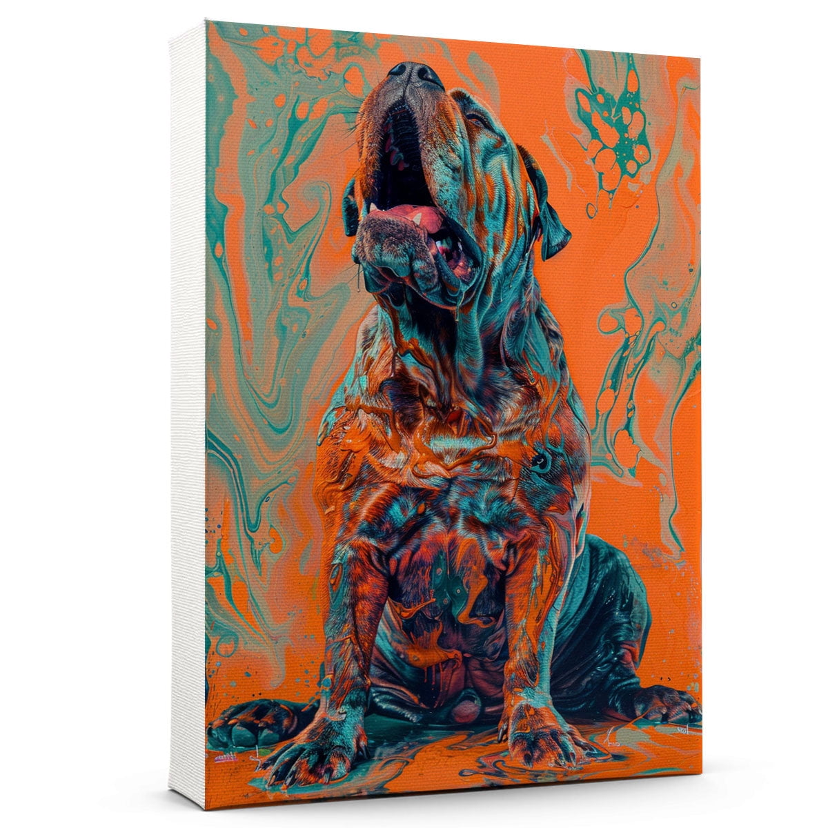 Neapolitan Mastiff Scream Funny Dog Poster Unframe, Neapolitan Mastiff ...
