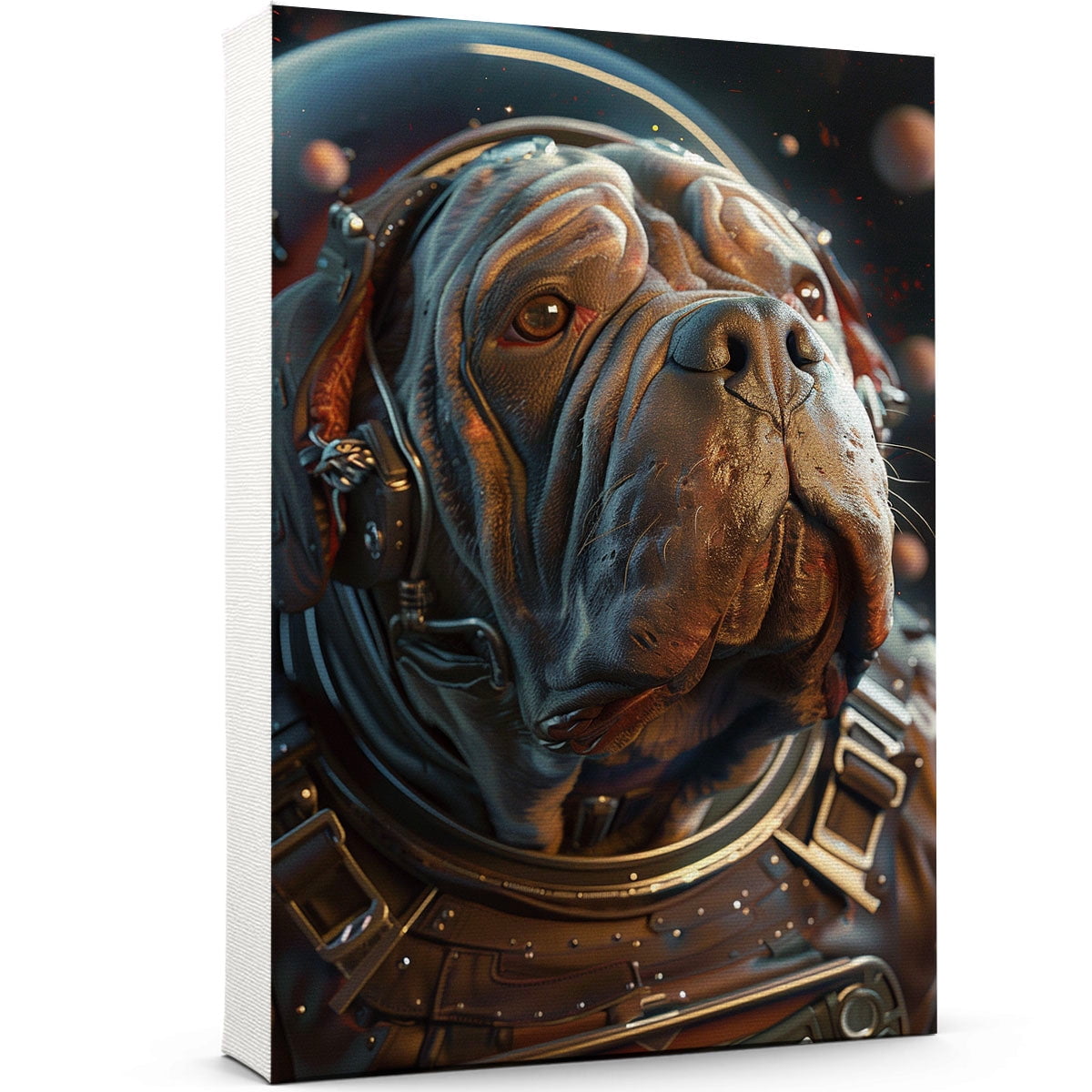 Neapolitan Mastiff Space Poster Wall Art Funny Dog - Neapolitan Mastiff ...