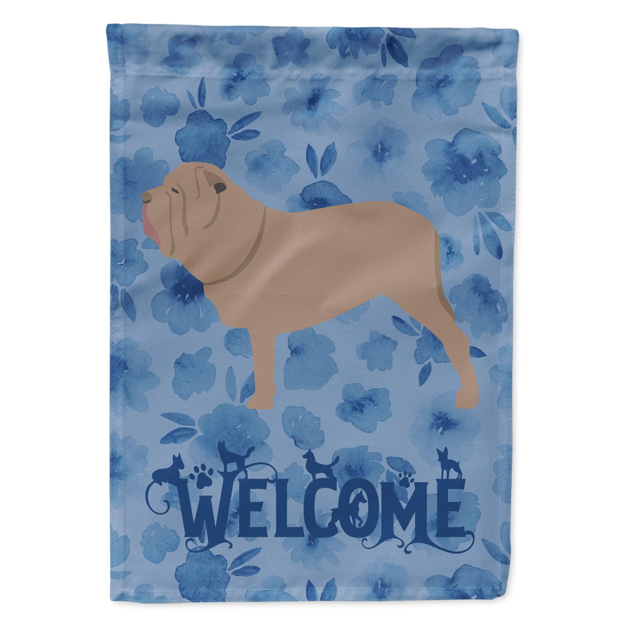 Neapolitan Mastiff Welcome Flag Garden Size - Walmart Business Supplies
