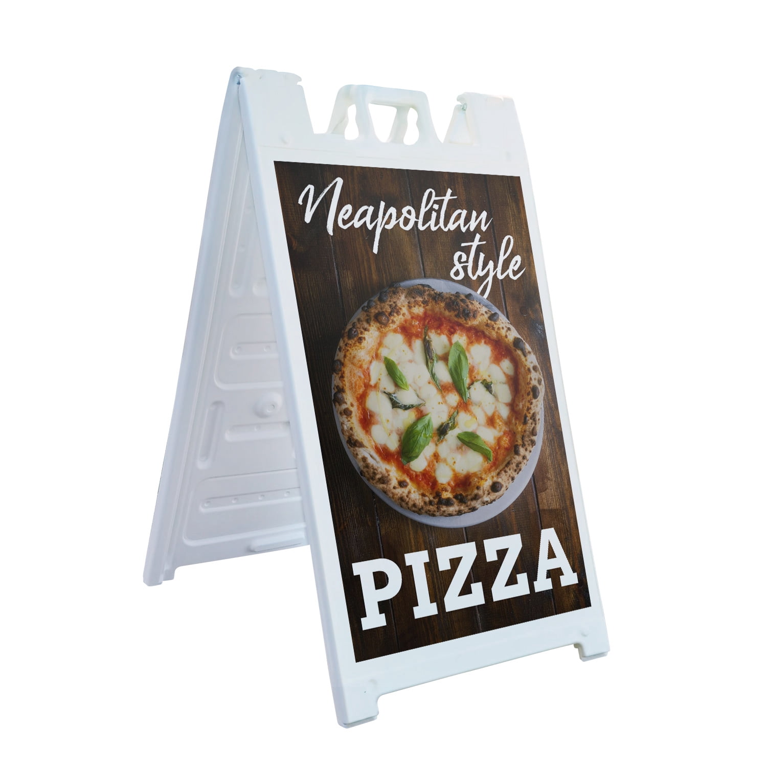 Neapolitan Pizza 24" x 36" Double Sided A-Frame Sidewalk Sign Includes ...
