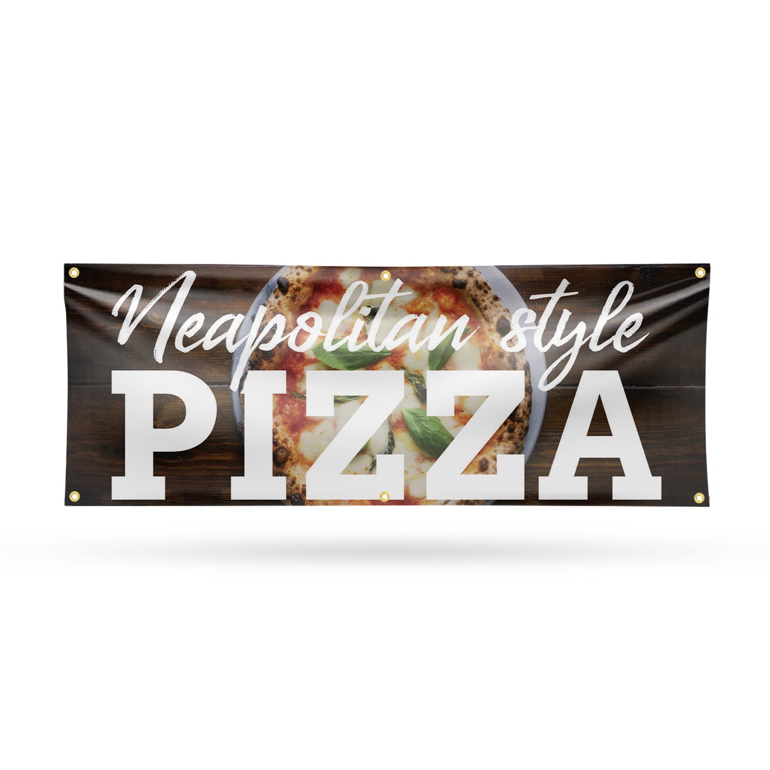 Neapolitan Pizza Banner Sign 24 Inch x 72 Inch | 13 oz Vinyl with Metal ...