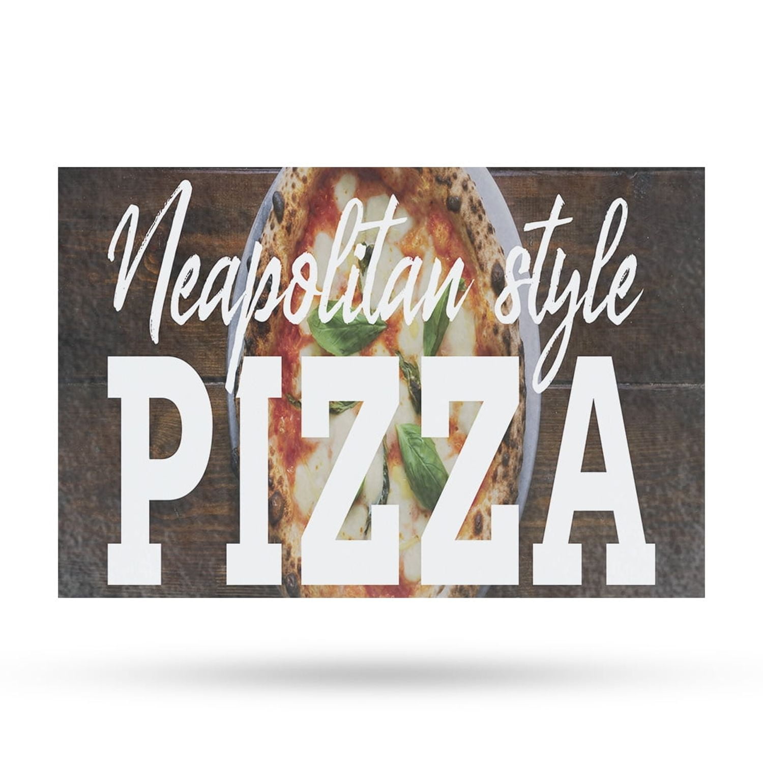 Neapolitan Pizza Vinyl Decal 18 Inch x 24 Inch Weatherproof Heavy-Duty ...
