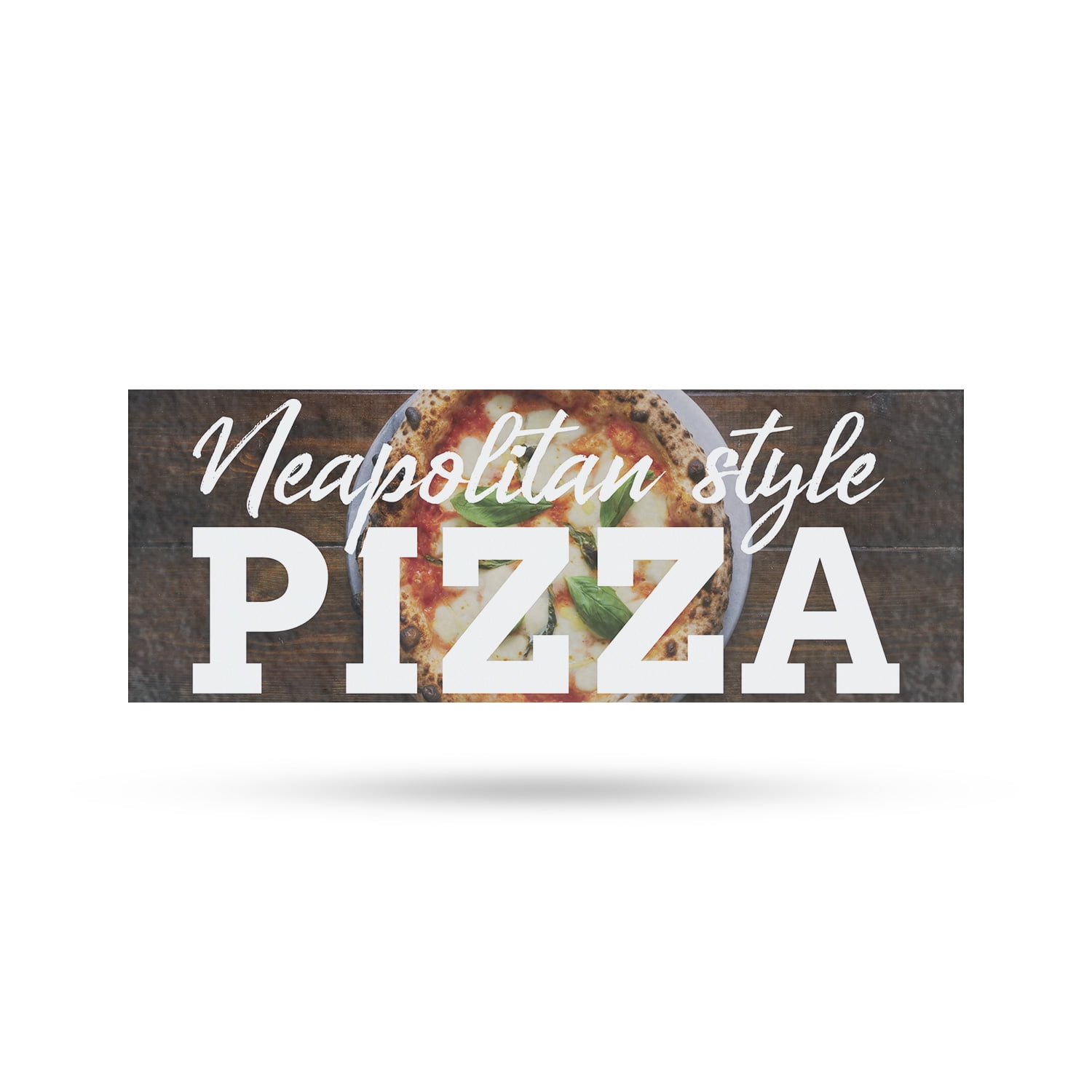 Neapolitan Pizza Vinyl Decal 24 Inch x 9 Inch Weatherproof Heavy-Duty ...