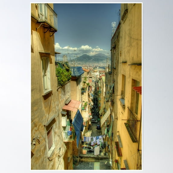 Neapolitan Vesuvius Poster Wall Art, Modern Wall Decor, 16x24 UNFRAMED ...