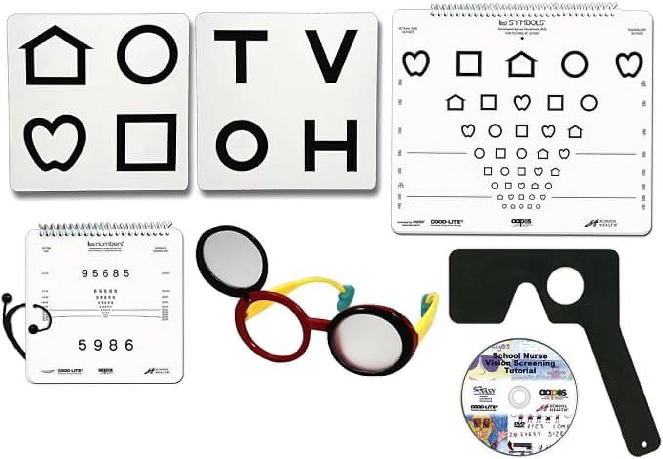 Near/Distance Vision Screening Kit with Tutorial DVD and LEA Symbols ...
