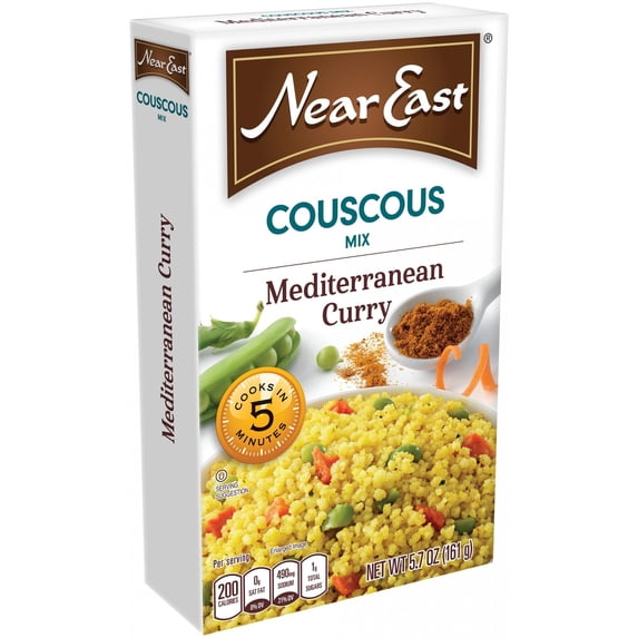 Near East Mediterranean Curry Couscous Mix, 5.7 oz Box, Quick Cook in 5 ...