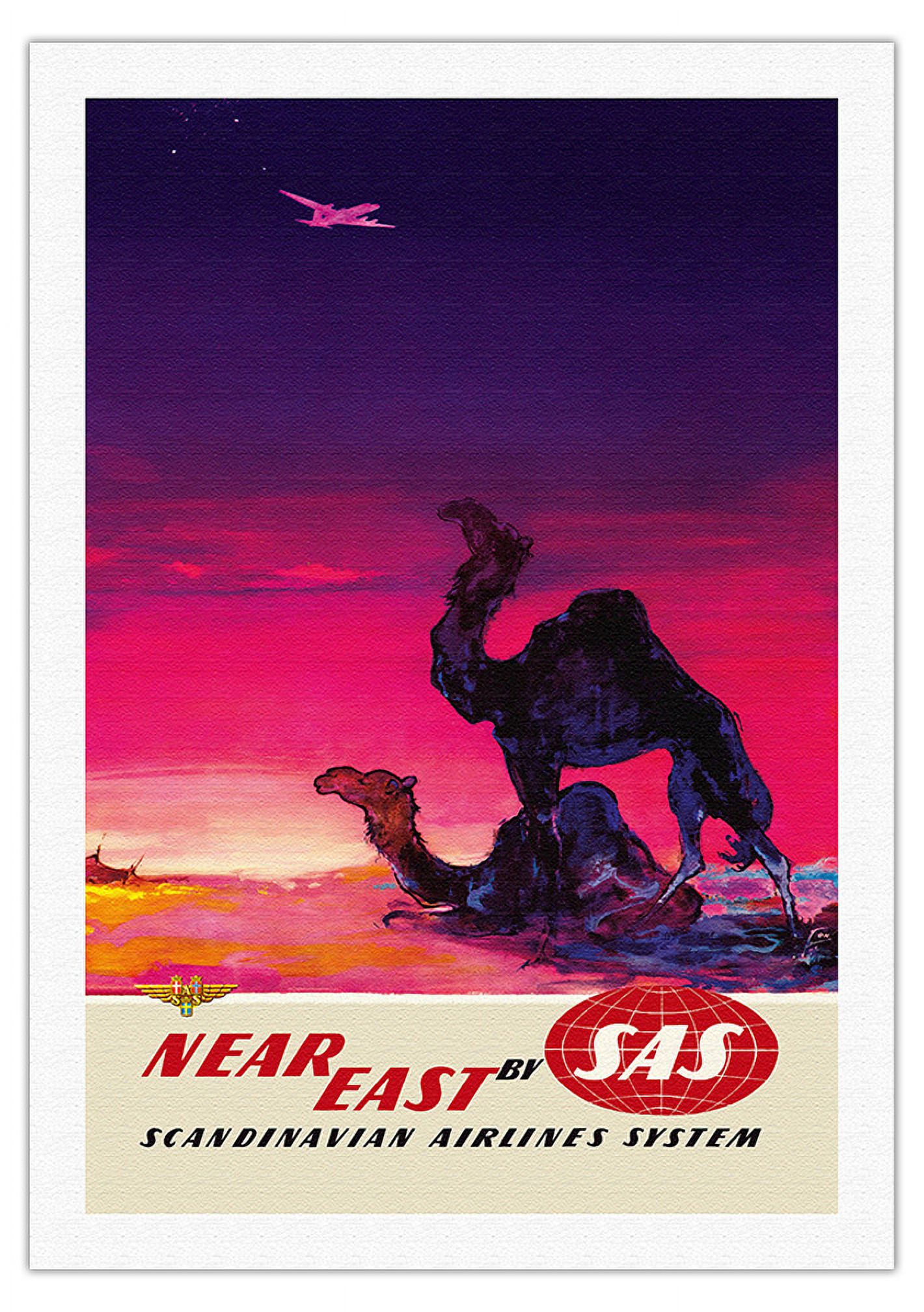 Near East - by SAS Scandinavian Airlines System - Vintage Airline ...