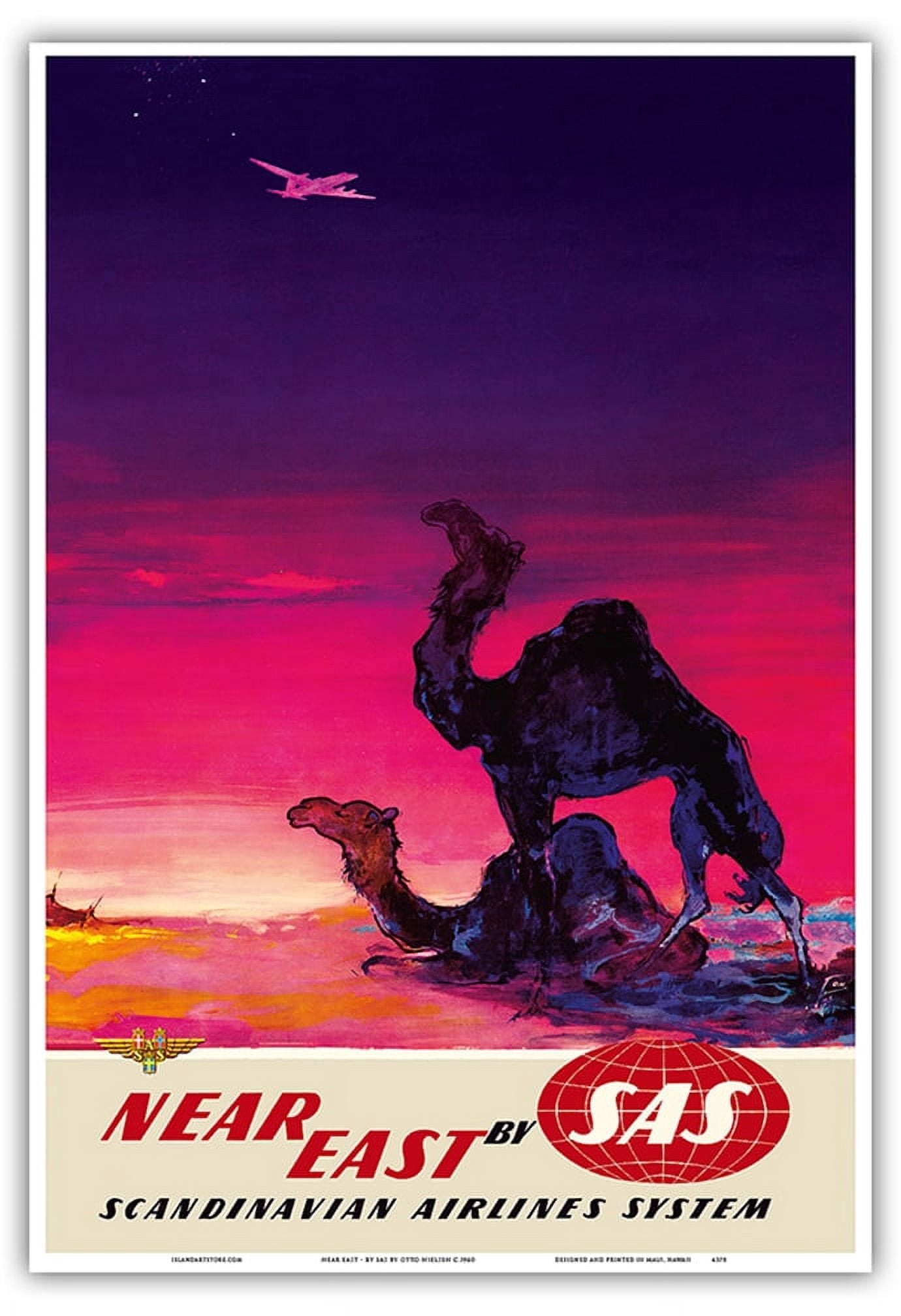 Near East - by SAS Scandinavian Airlines System - Vintage Airline ...