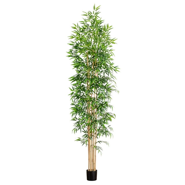 Nearly Natural 10ft Artificial Bamboo Tree with Real Trunks for Indoor ...