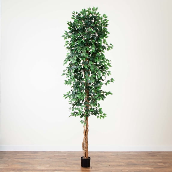 Nearly Natural 10ft. Artificial Ficus Tree - Design - Walmart.com