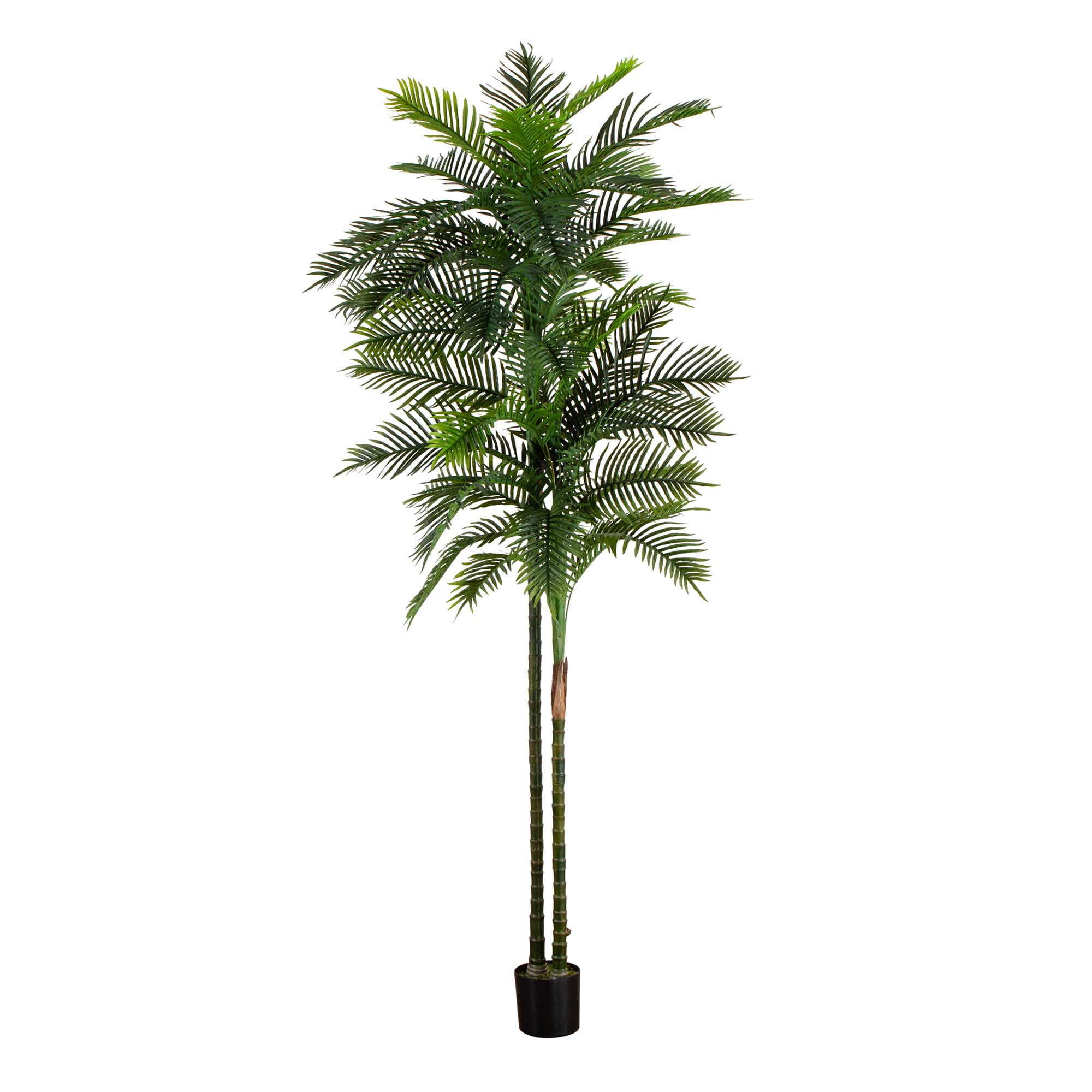 Nearly Natural 10ft. Artificial Double Robellini Palm Tree - Walmart.com