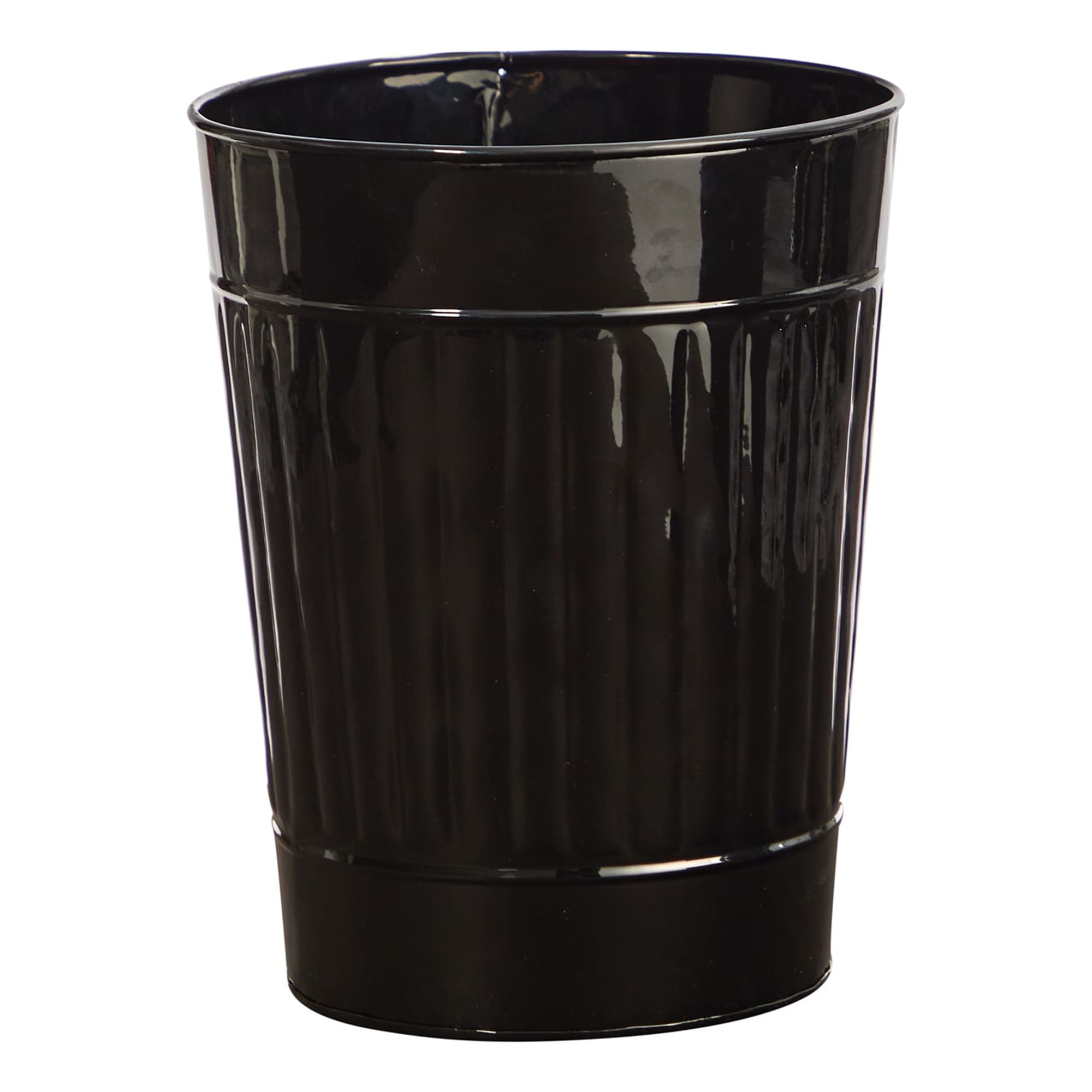Nearly Natural 10in. Farmhouse Country Pail Planter, Black - Walmart.com