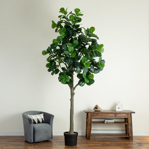 Free Shipping! Nearly Natural 12ft Artificial Fiddle Leaf Fig Tree in ...