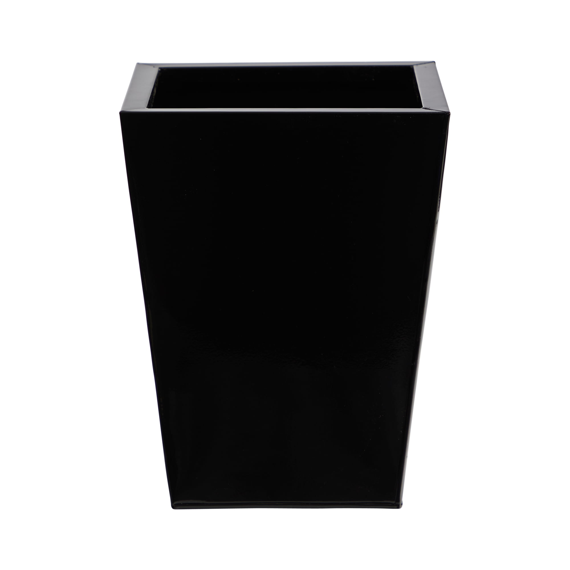 Nearly Natural 13" Classic Square Metal Planter, Black - Walmart.com
