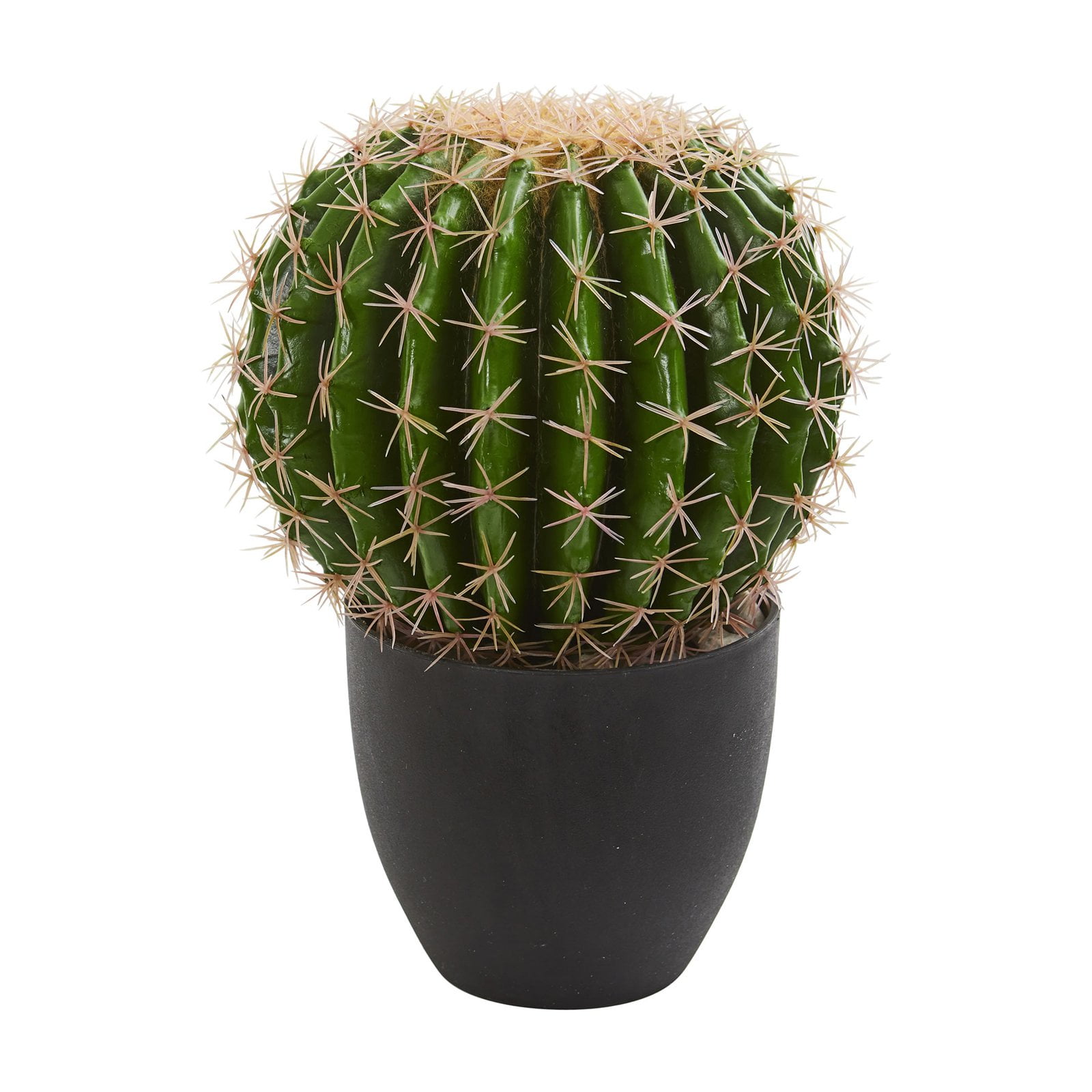 Nearly Natural 14" Plastic Cactus Artificial Plant, Green - Walmart.com