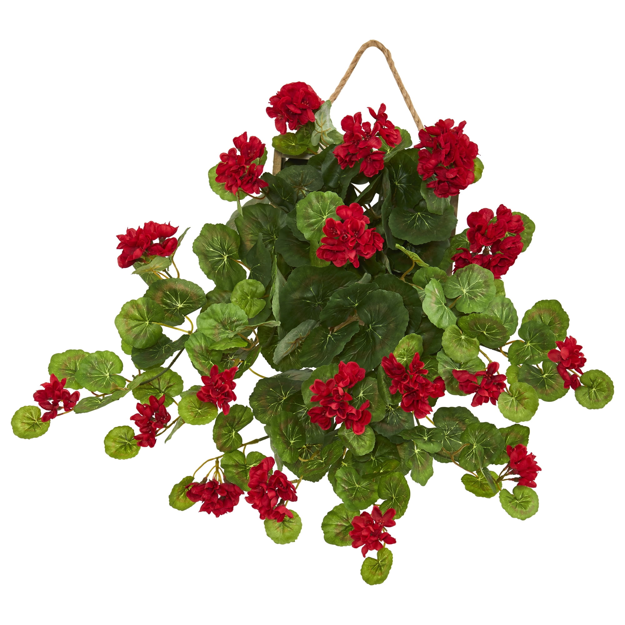 Free Shipping! Nearly Natural 18-In Geranium Faux Plant in Decorative ...