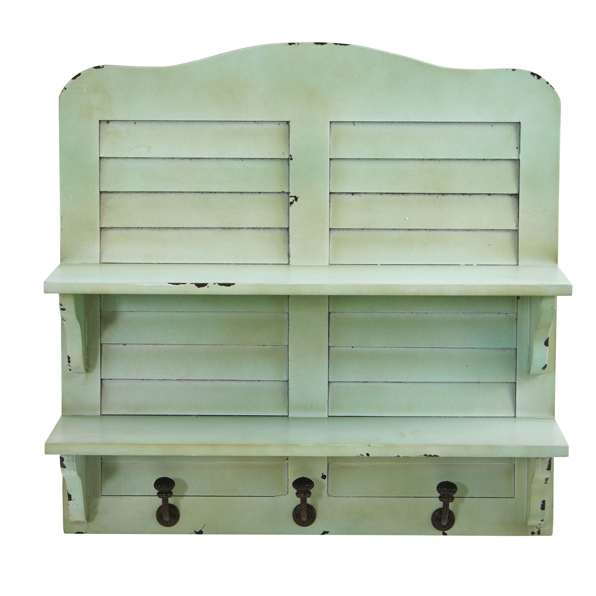 Nearly Natural Window Shutter Shelving Retro Style Wall Decor - Walmart.com