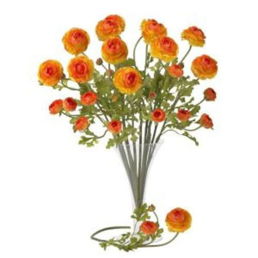 Nearly Natural 23" Ranunculus Stem, Orange, 12pc - Walmart.com