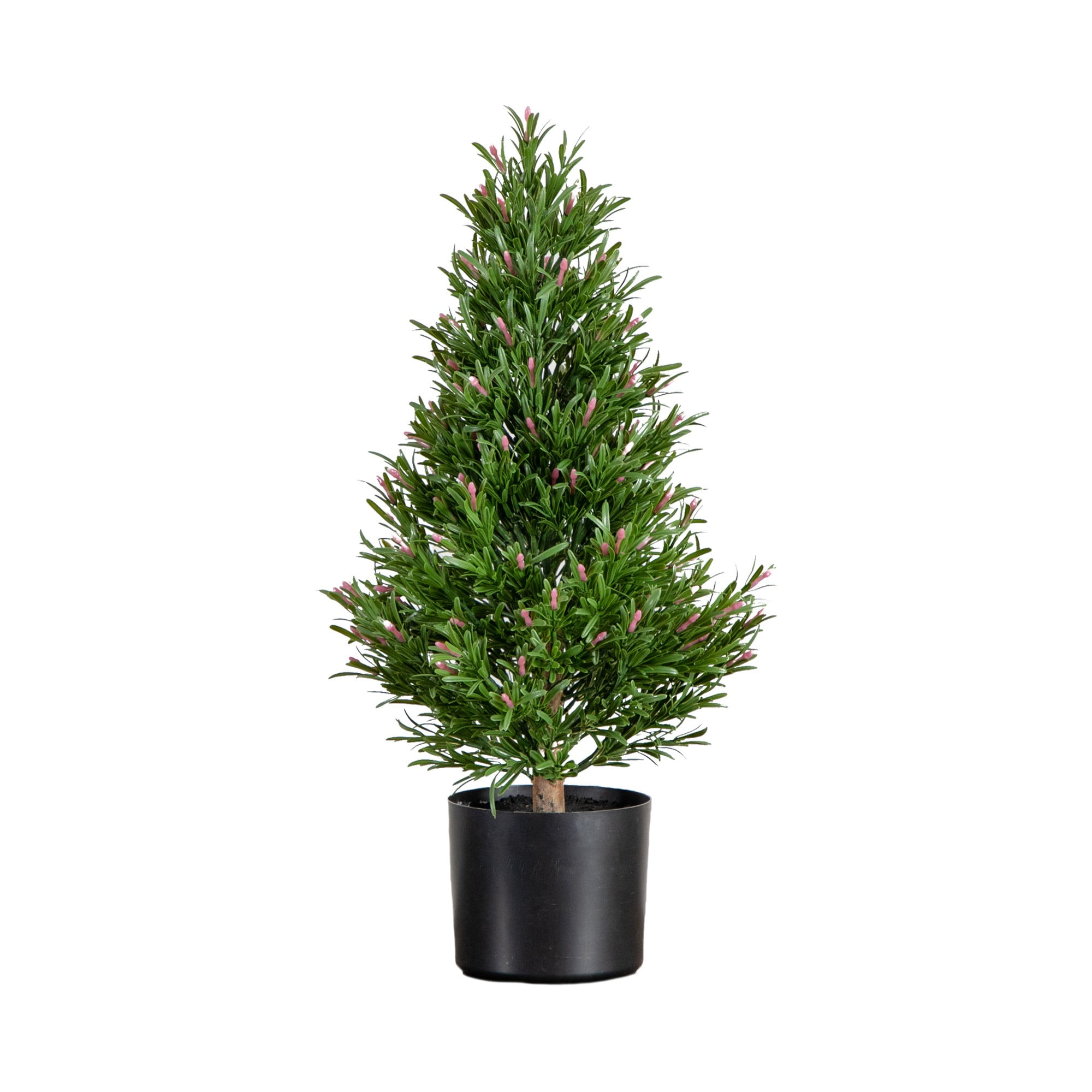 Nearly Natural 2ft Artificial Rosemary Cone Topiary Tree (Indoor ...