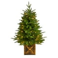 Nearly Natural 3' Finland Fir Artificial Tree in Planter - Walmart.com