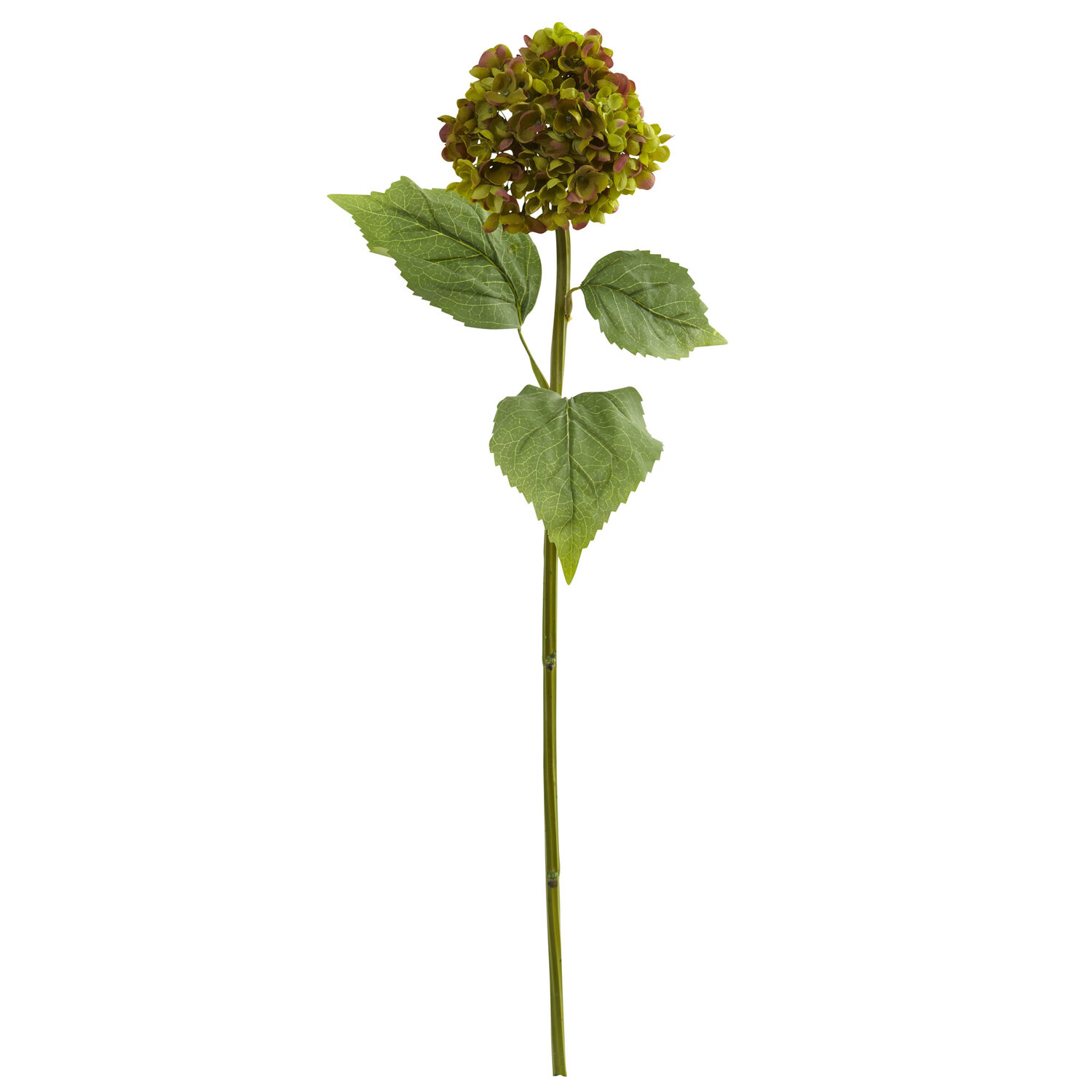 Nearly Natural 30in. Hydrangea Artificial Flower (Set of 4)-Color:Green ...