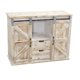 Nearly Natural 38” Wide Beige Double Door Farmhouse Console - Walmart.com