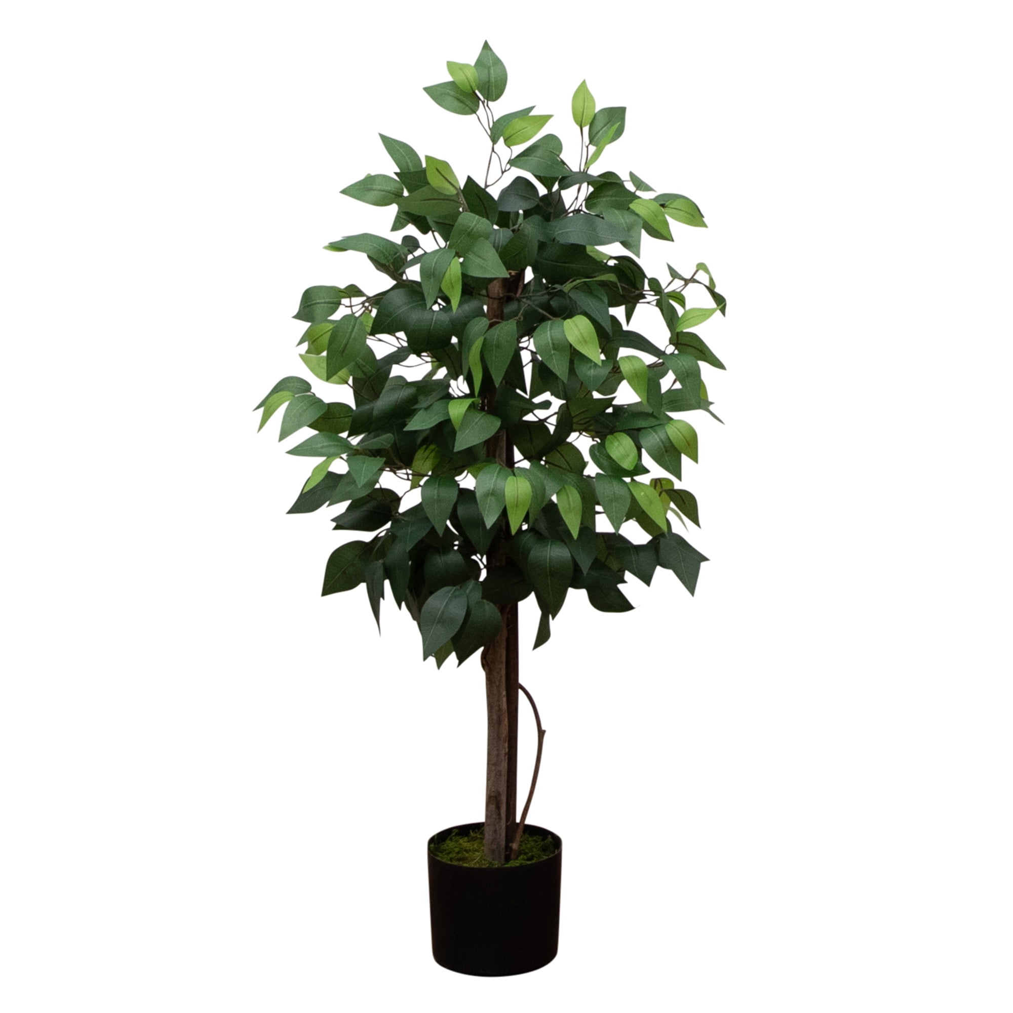 Nearly Natural 3ft. Artificial Double Trunk Ficus Tree - Walmart.com