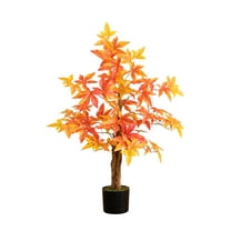 Fraser Hill Farm Pre-Lit 5-Ft Harvest Maple Tree Fall Decoration with ...