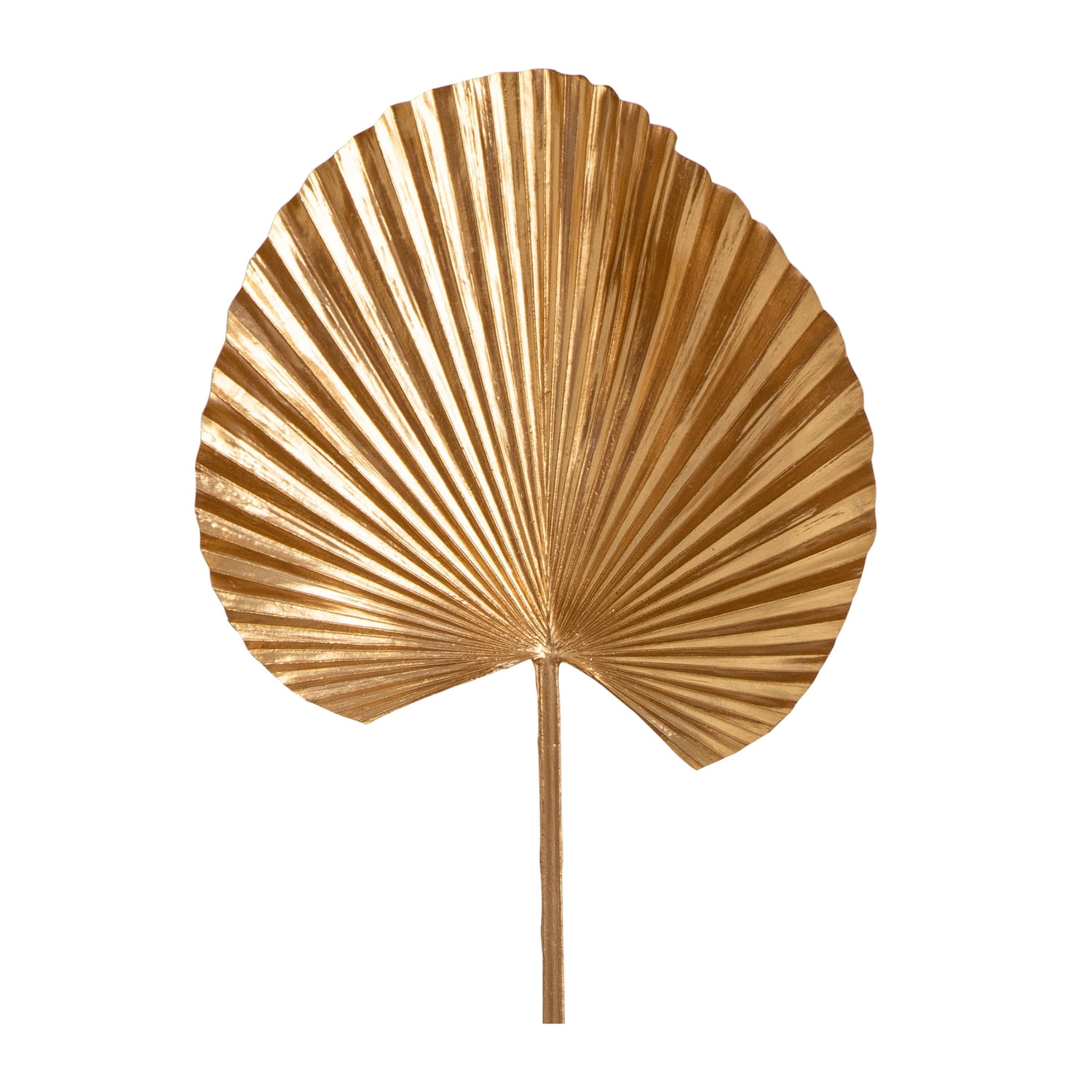 Nearly Natural 40in. Artificial Golden Ruffled Fan Palm Stems, Set of 3 ...