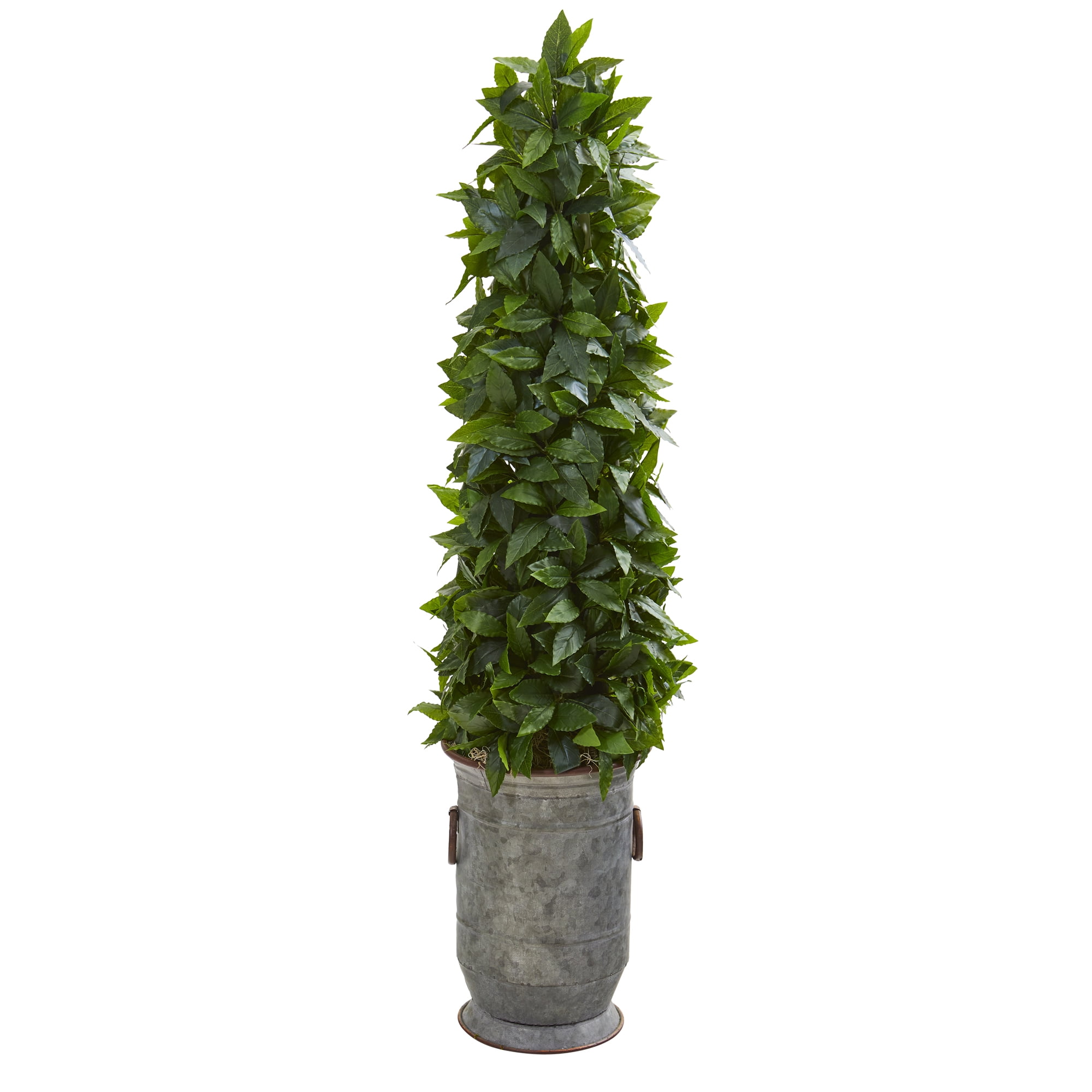 Free Shipping! Nearly Natural 40in Sweet Bay Cone Topiary Artificial ...