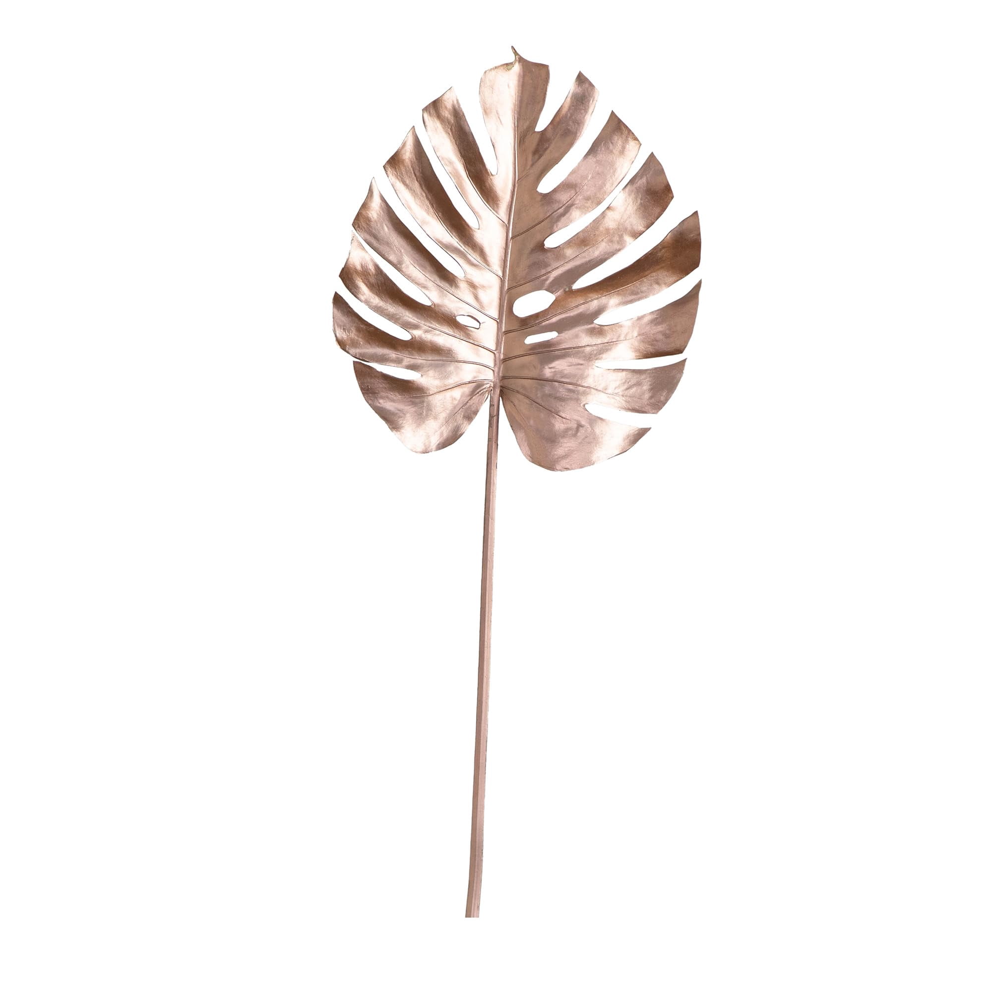 Nearly Natural 41-in Artificial Rose Gold Monstera Stems, Set of 3 Long ...