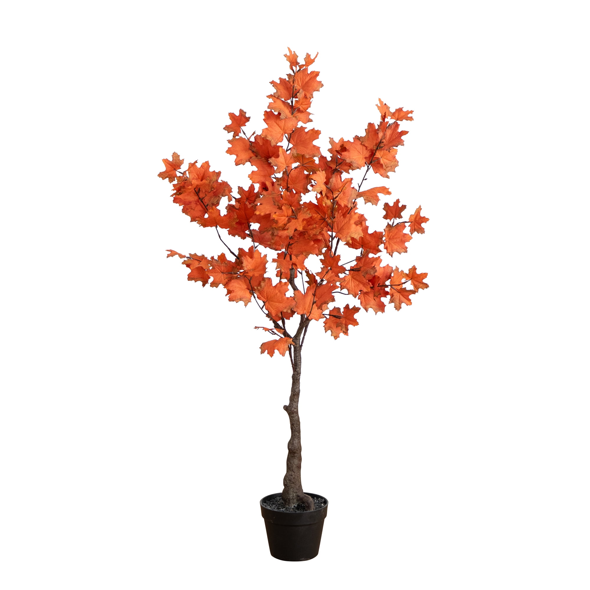 Nearly Natural 4ft. Autumn Rustic Maple Artificial Fall Tree - Walmart.com