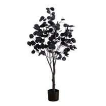 Nearly Natural Halloween Norfolk Pine Artificial Potted Tree - 4 ...