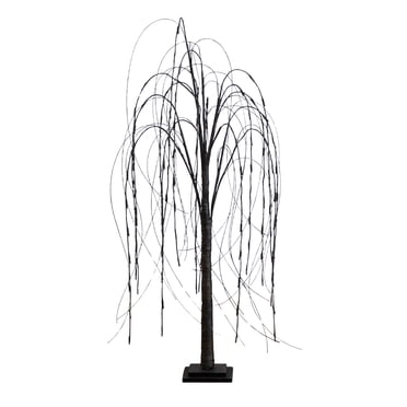 Nearly Natural 4ft. Artificial Halloween Black Willow Tree - Walmart.com