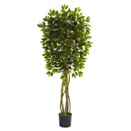Nearly Natural 5.5ft. Double Robellini Palm Artificial Tree Uv ...