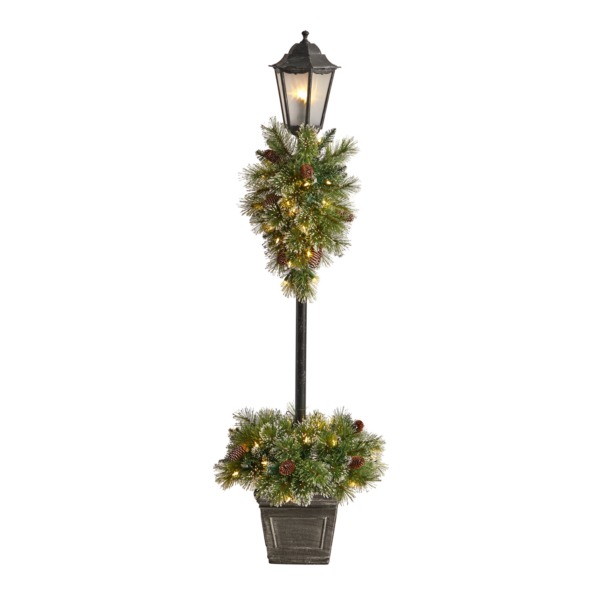 Free Shipping! Nearly Natural 50 LED Lights 5' Pre-lit Lamp Post with ...