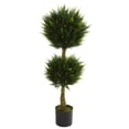 Nearly Natural 5392 Double Ball cypress Topiary UV Resistant Tree, 4 ...