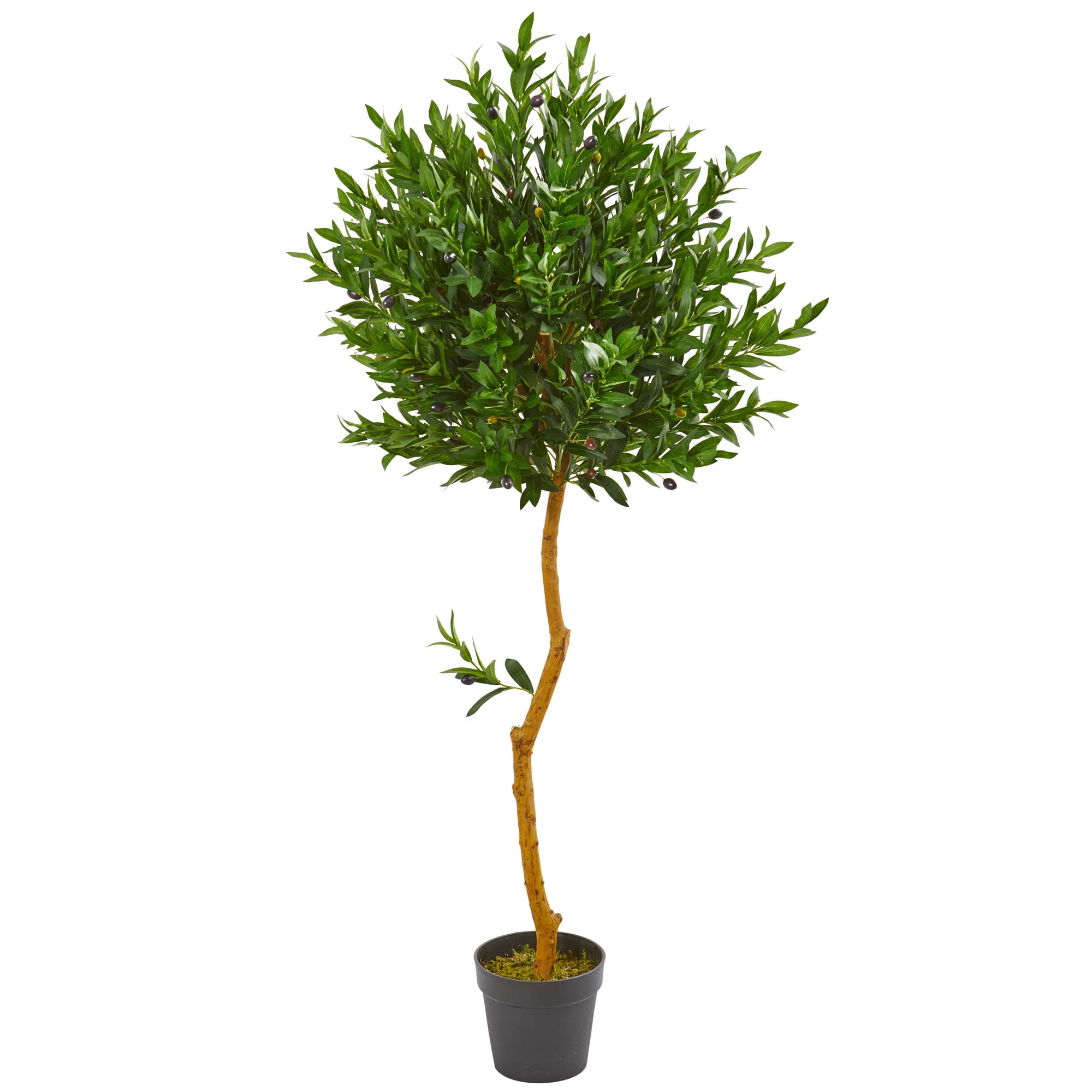 Free Shipping! Nearly Natural 58in Olive Topiary Artificial Tree UV ...