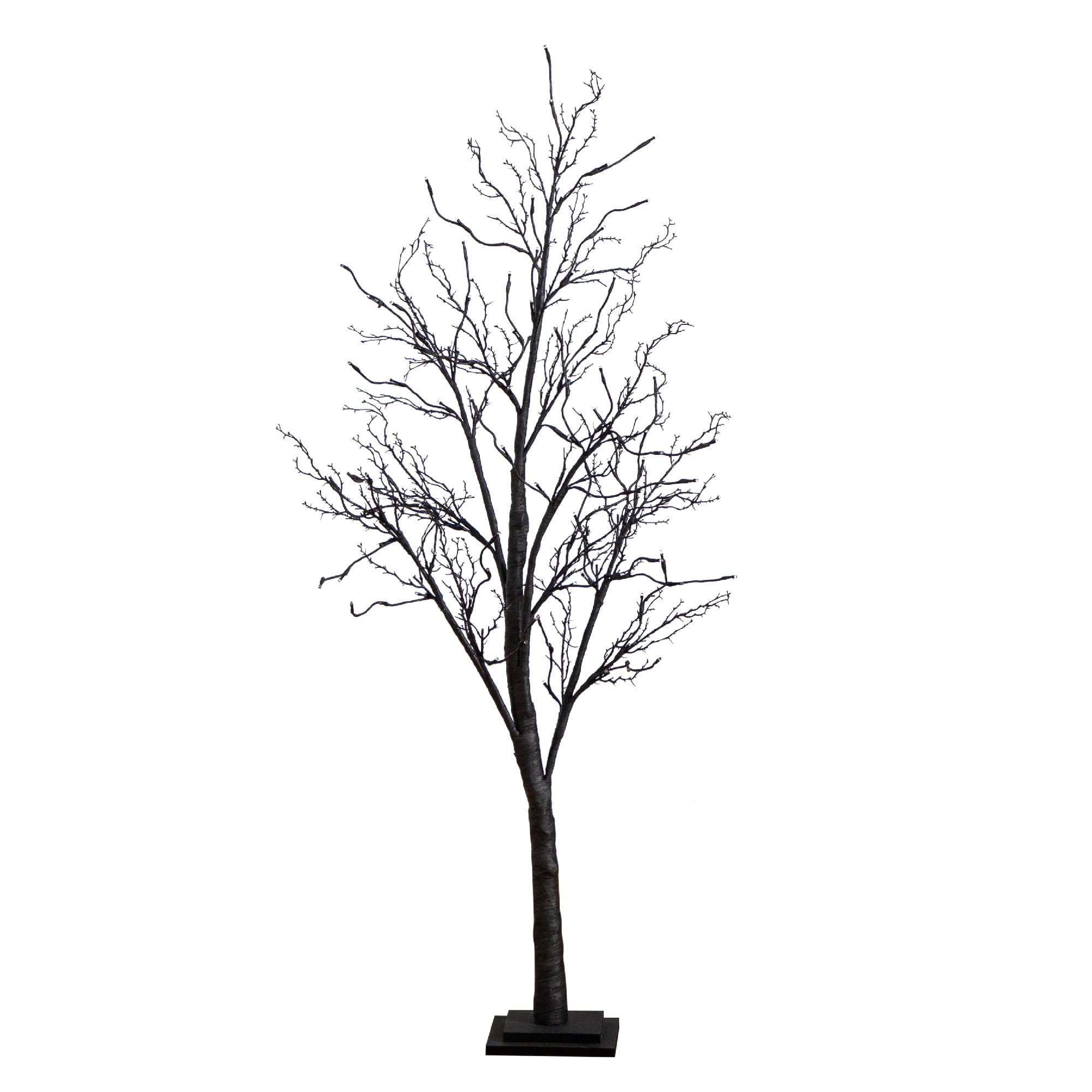 Nearly Natural 5ft. Pre-Lit Halloween Black Twig Tree - Walmart.com
