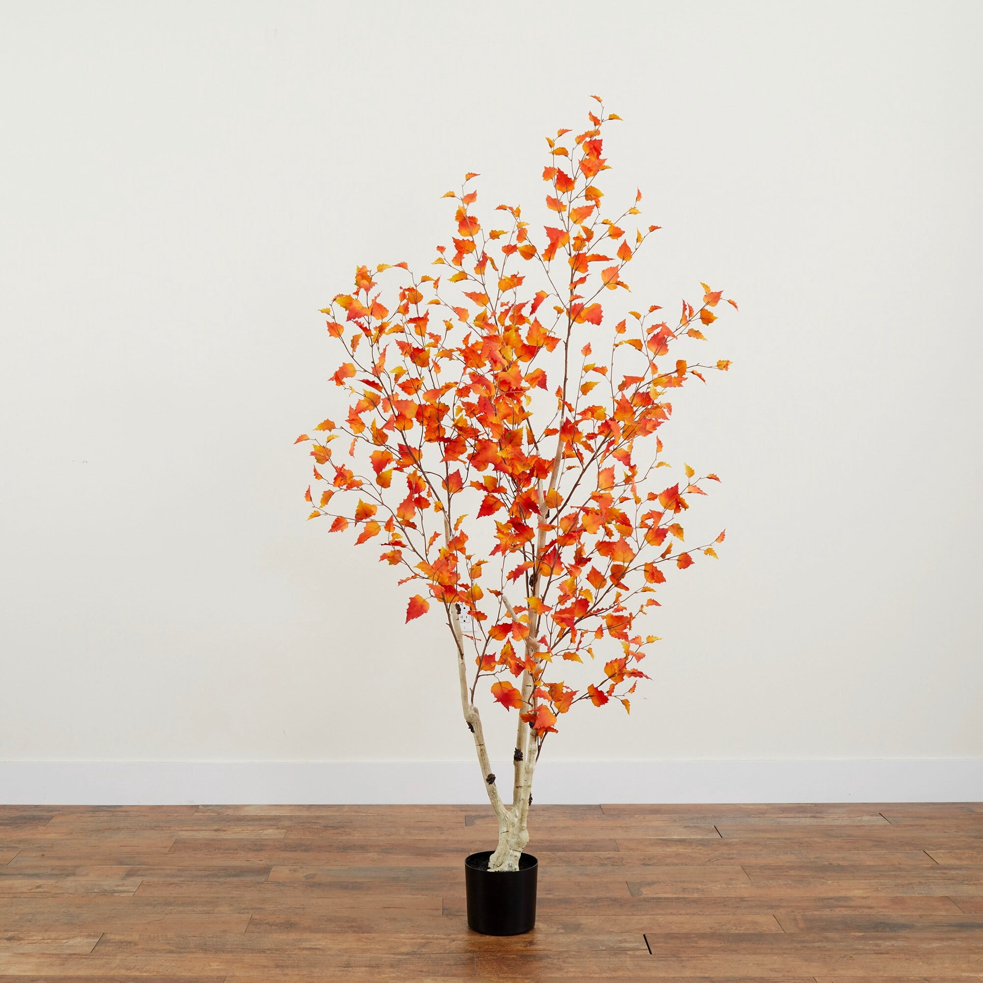 Nearly Natural 6' Autumn Birch Artificial Fall Tree - Walmart.com
