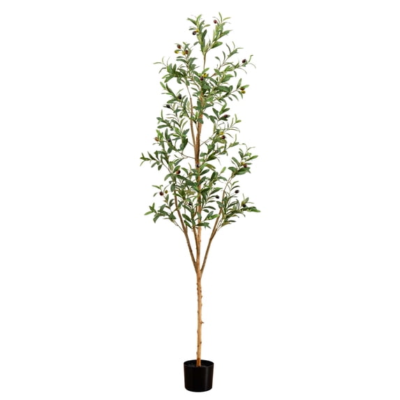 Free Shipping! Nearly Natural 6ft Faux Olive Tree with Natural Trunk ...