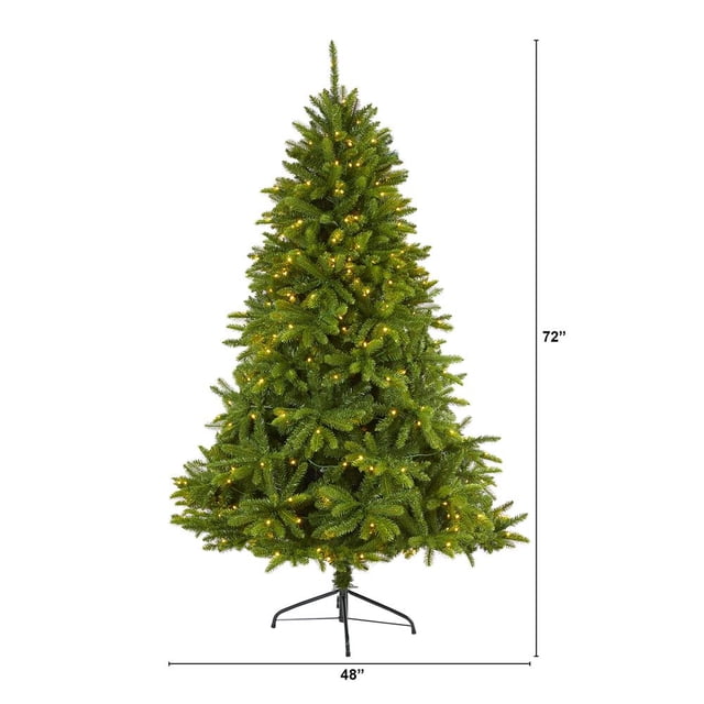 Nearly Natural 6ft. Sierra Spruce Natural Look Artificial Christmas ...