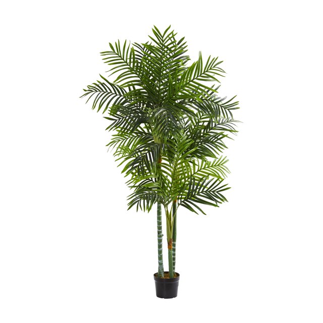 Nearly Natural 7.5ft. Areca Palm Artificial Tree - Walmart Business ...